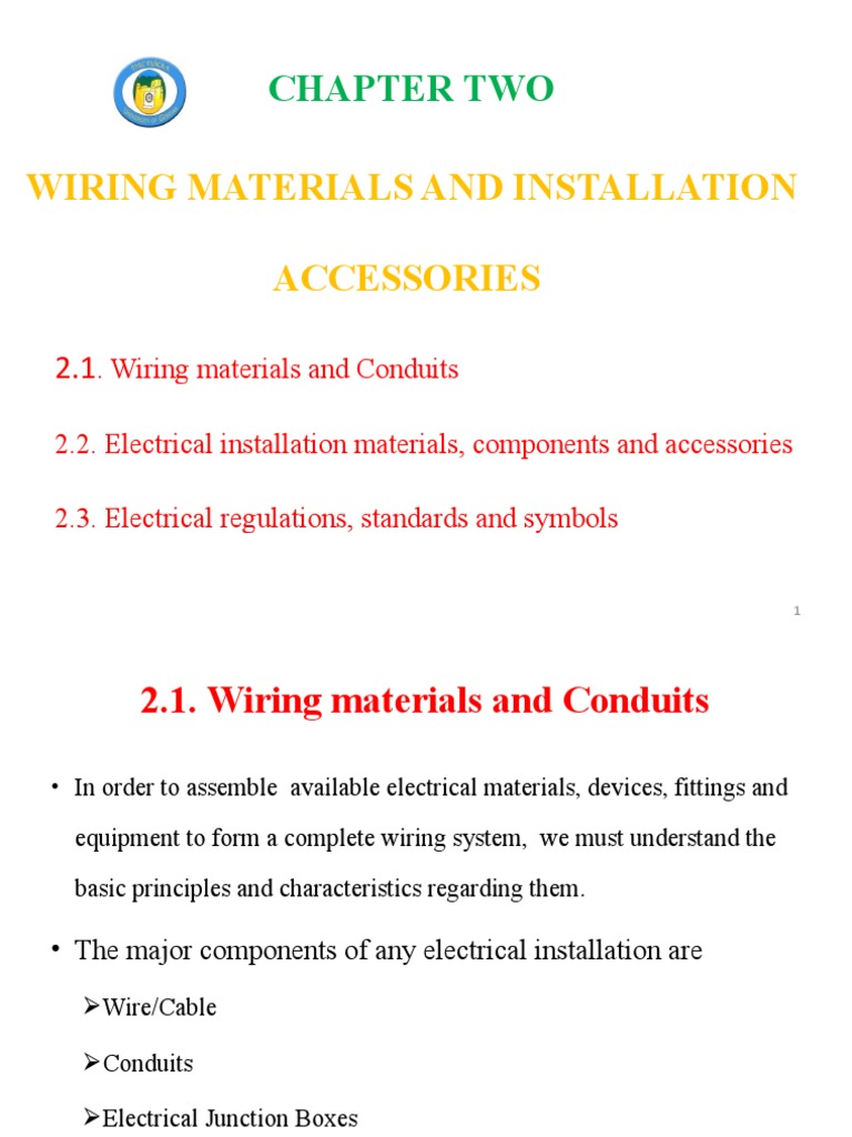 Electrical Wiring Materials Overview | PDF | Electrical Wiring | Fuse ...