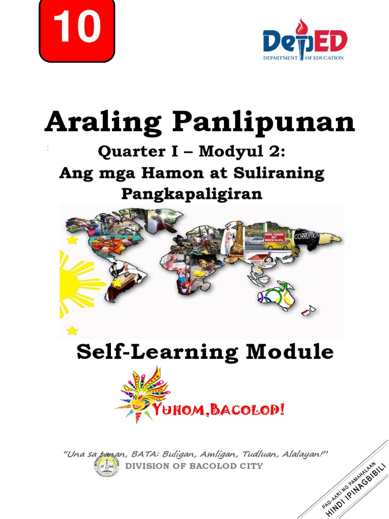 Araling Panlipunan: Self-Learning Module | PDF | Landfill | Climate Change