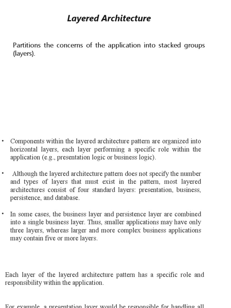 A Guide To Layered Architecture Separating Concerns And Achieving