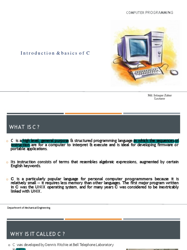 Basics of C | Download Free PDF | C (Programming Language) | Subroutine
