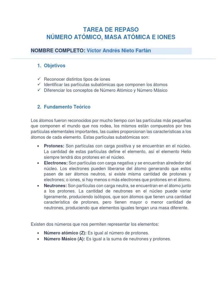LabVirtual MasaAtomica | PDF | Átomos | Protón