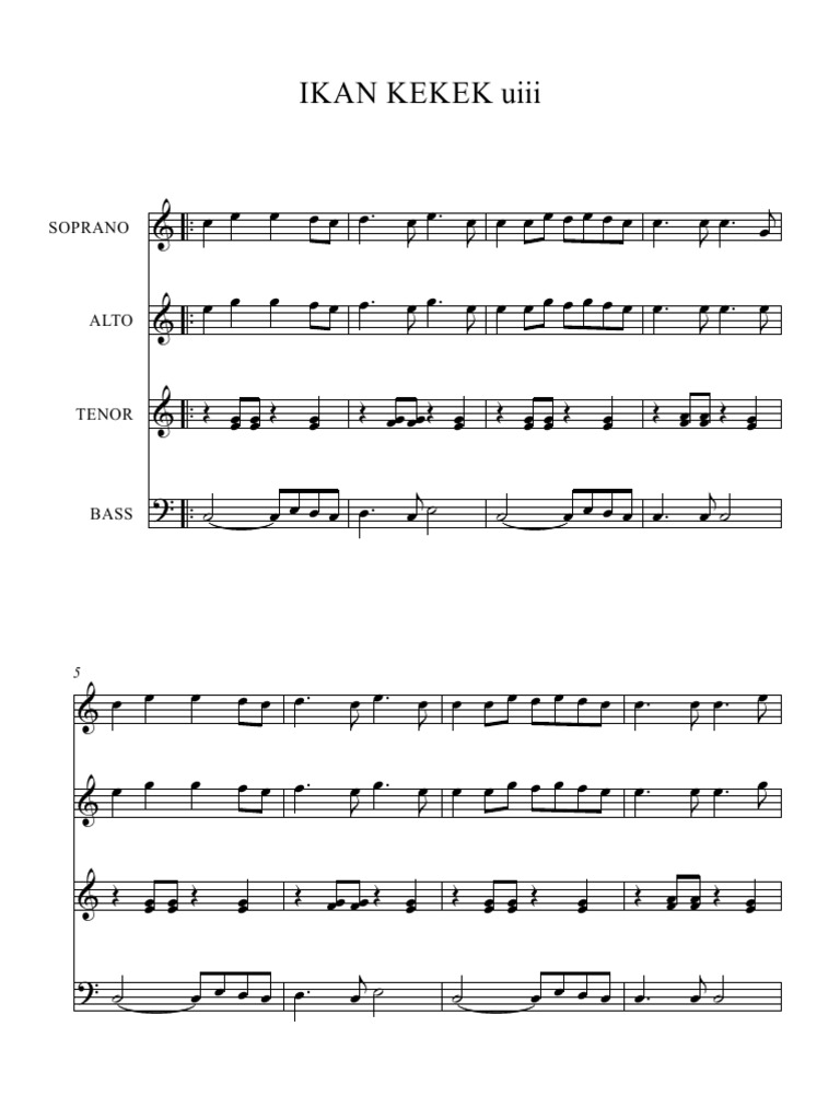 IKAN KEKEK - Full Score | PDF