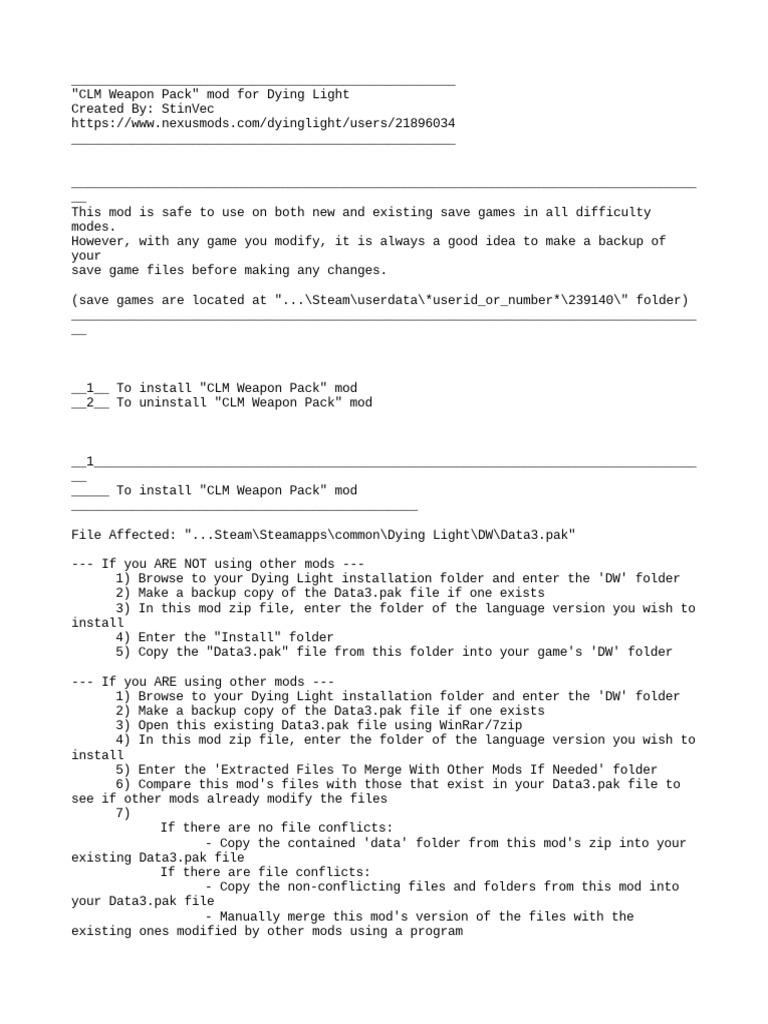 CLM-WP ReadMe - 1 - To Install-Uninstall | PDF | Computer File | Backup