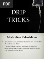 Common ICU Drips | PDF | Rtt | Functional Group