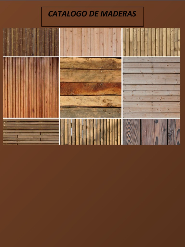 Catalogo de Maderas | Descargar gratis PDF | Madera | Arboles