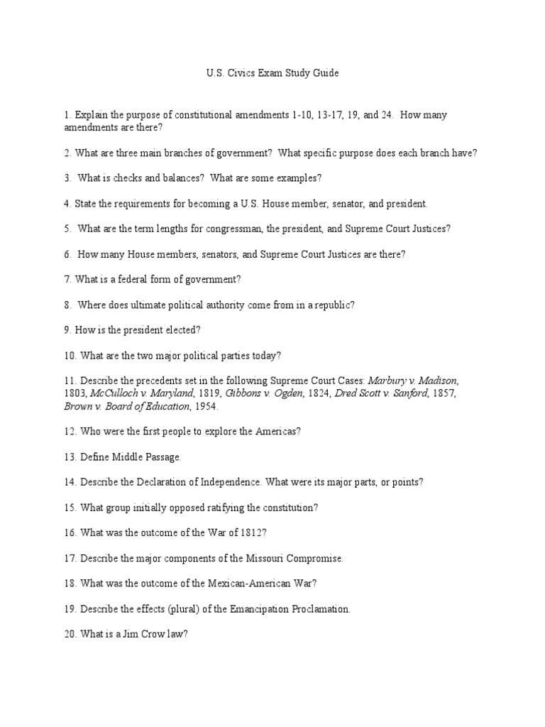 A Comprehensive Review of American Civics, Government, History and ...