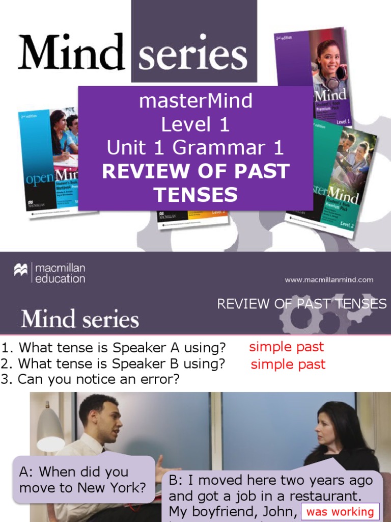 MasterMind 1 Unit 01 Grammar 1 | PDF | Grammatical Tense | English Language