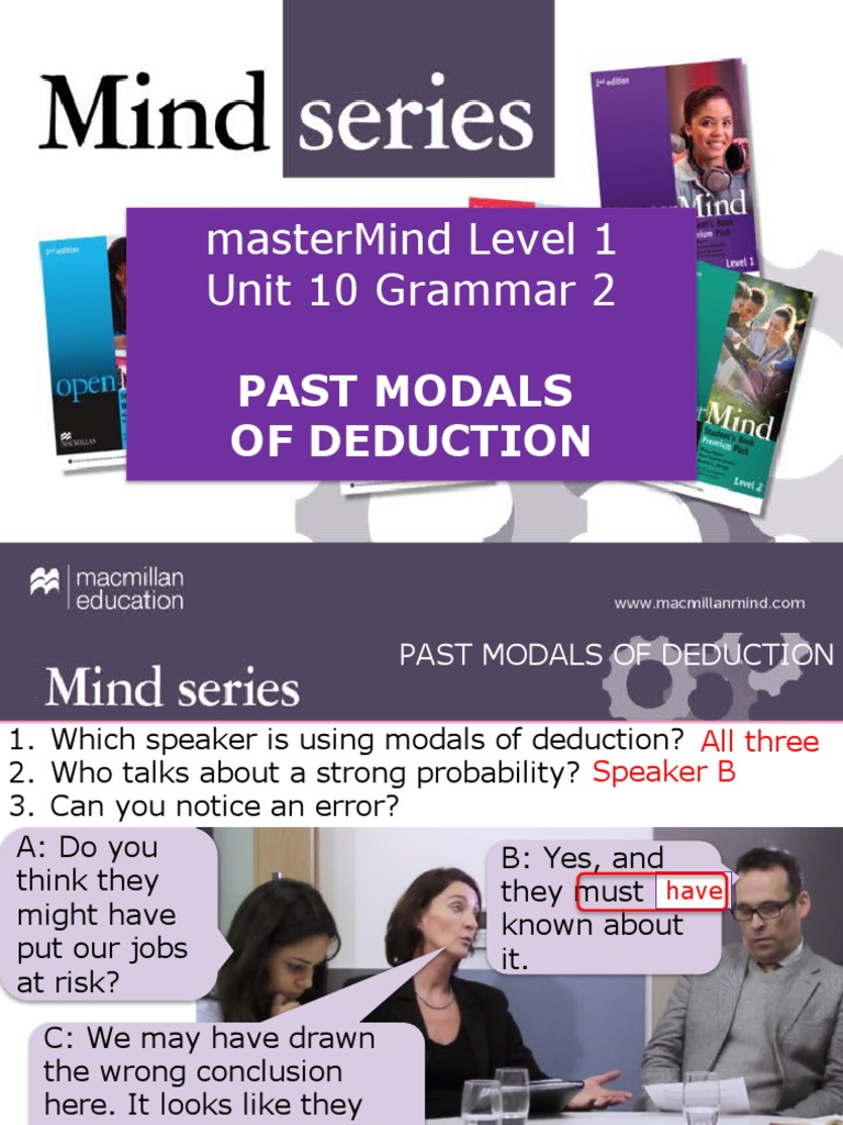 Grammar Guide: Past Modals | PDF | Deductive Reasoning | Cognition