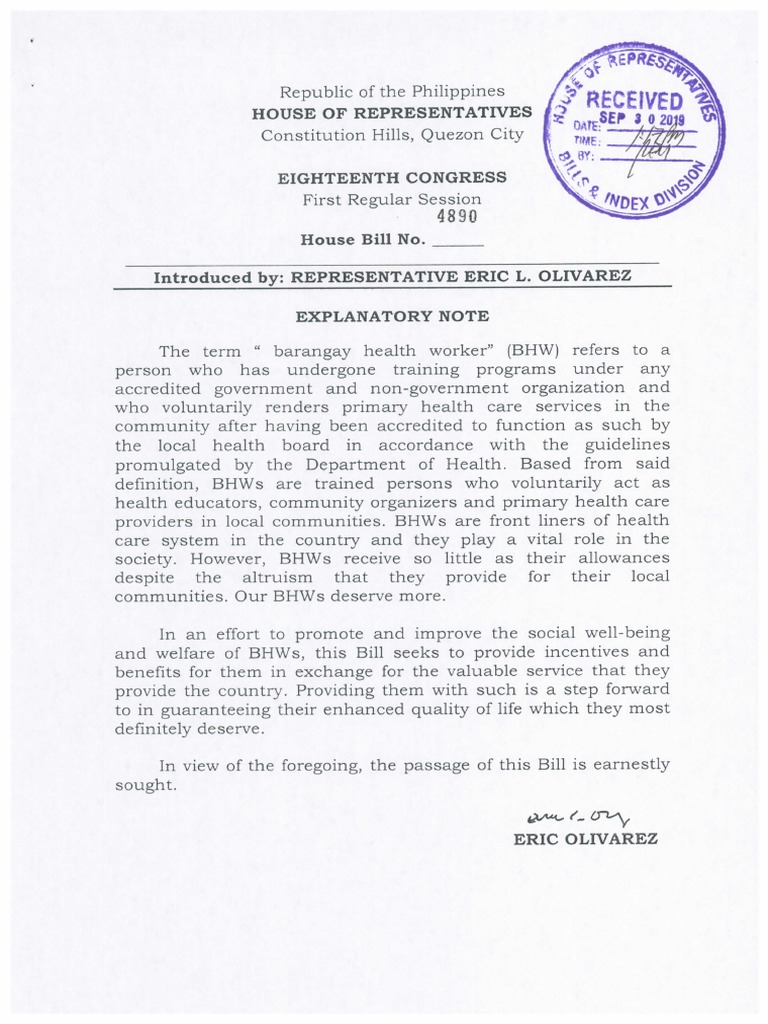 Magna Carta For BHW | PDF