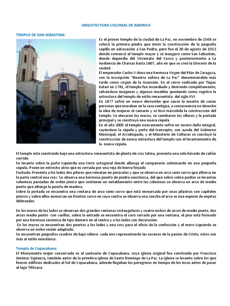 Arquitectura Colonial de America | PDF | Diseño arquitectonico ...