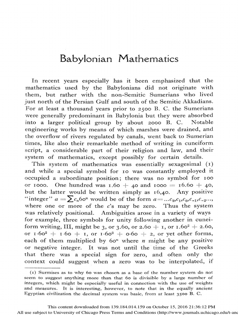 Archibald 1936 | PDF | Circle | Cuneiform
