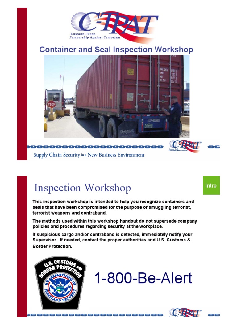 C TPAT Inspection | PDF | Truck | Trailer (Vehicle)