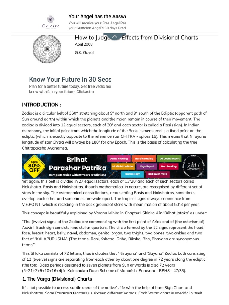 Understanding Vedic Astrology Vargas | PDF | Zodiac | New Age Practices