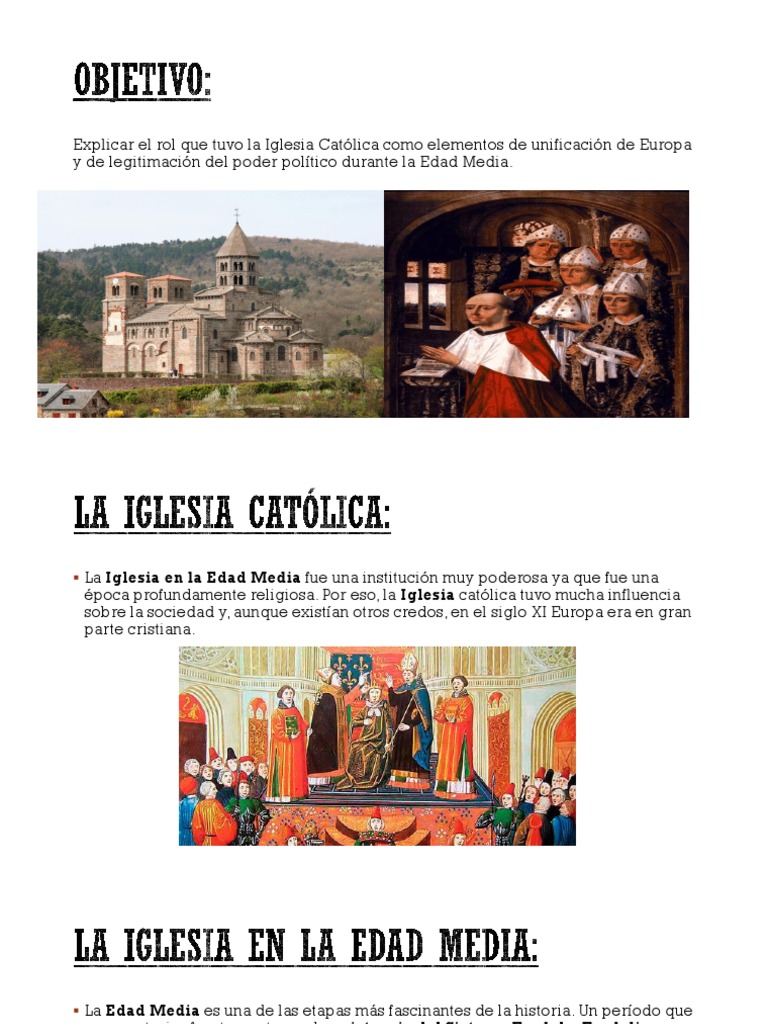 Influencia de La Iglesia Católica en La Edad Media | PDF | Edades ...