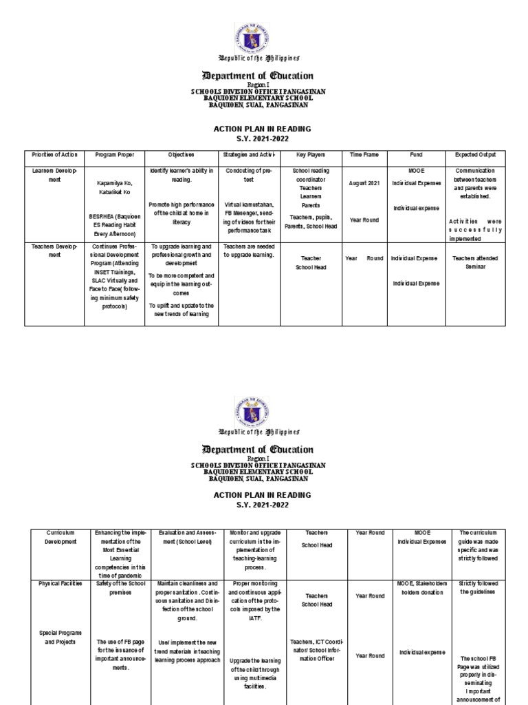 Numeracy and Literacy Campaign | PDF | Literacy | Reading Comprehension