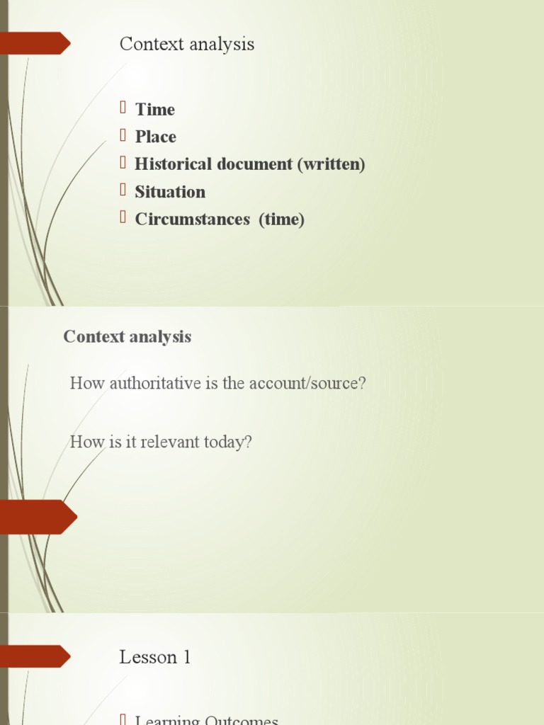 RPH Lesson 1 2 | PDF | Primary Sources | Time