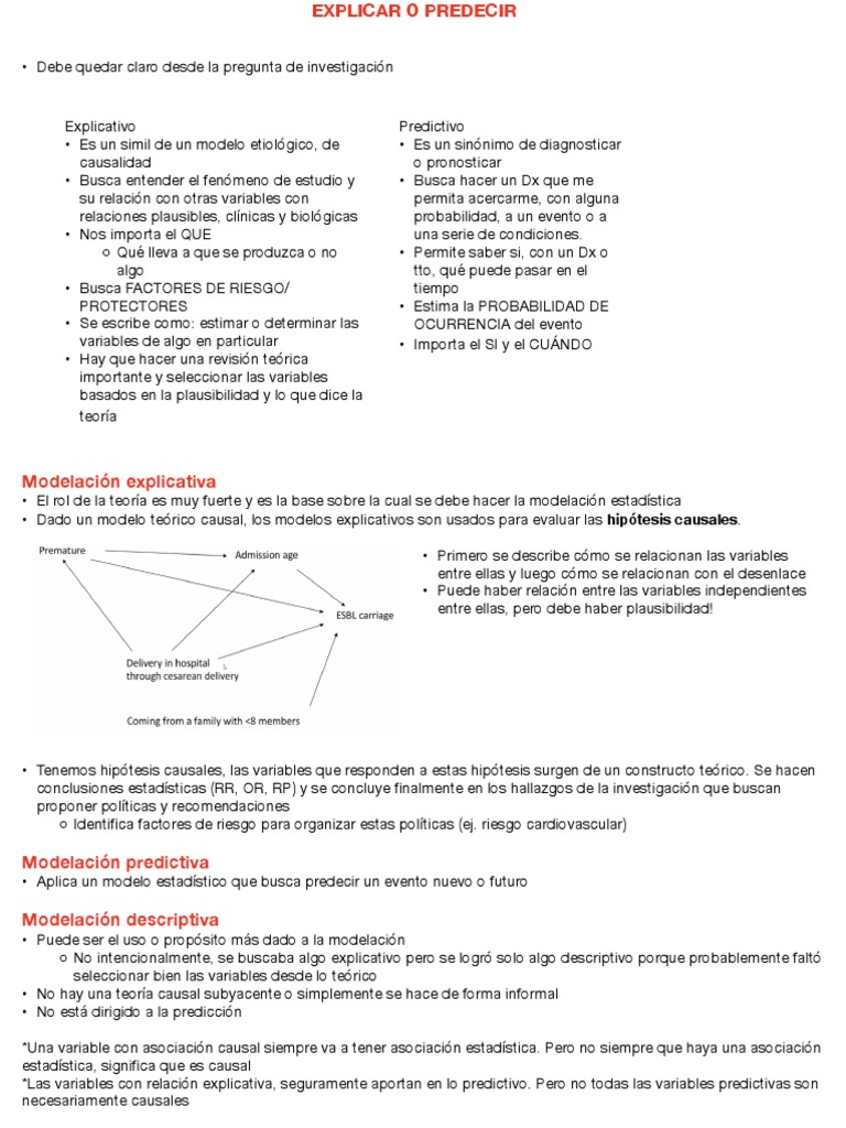 Explicar o Predecir | PDF | Estadísticas | Teoría