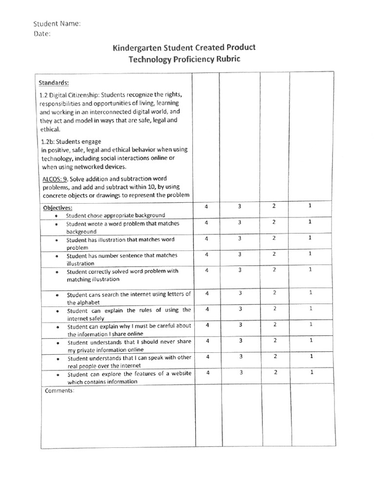 Technology Proficiency Assessment | PDF