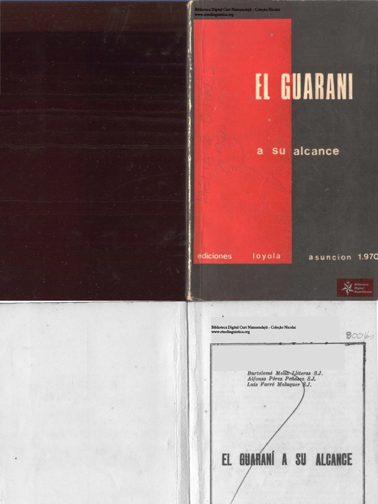 El Guaraní A Su Alcance - Un Metodo para Aprender La Lengua Guarani Del ...