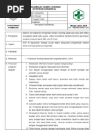 Revisi-SOP Pengambilan Sampel SHK | PDF