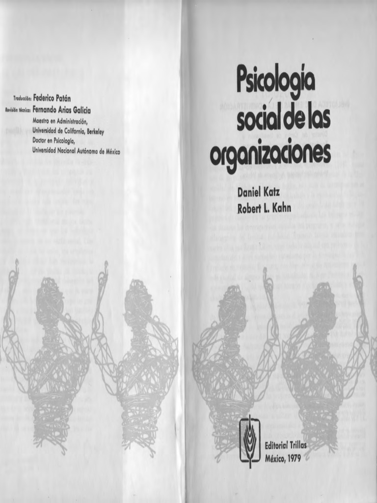 Katz y Khan - Psicología Social de Las Organizaciones Cap. 1 - 4 | PDF | Sicología | marxismo