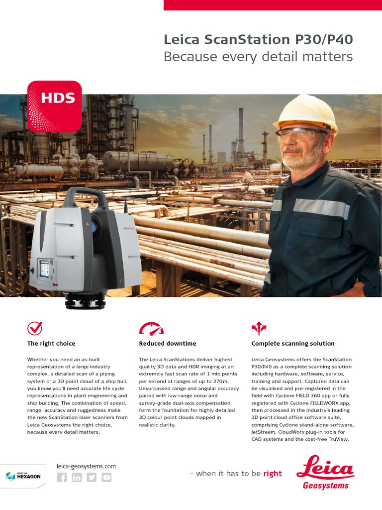 Leica ScanStation P30-P40 Plant DS | PDF | Image Scanner | 3 D Computer ...