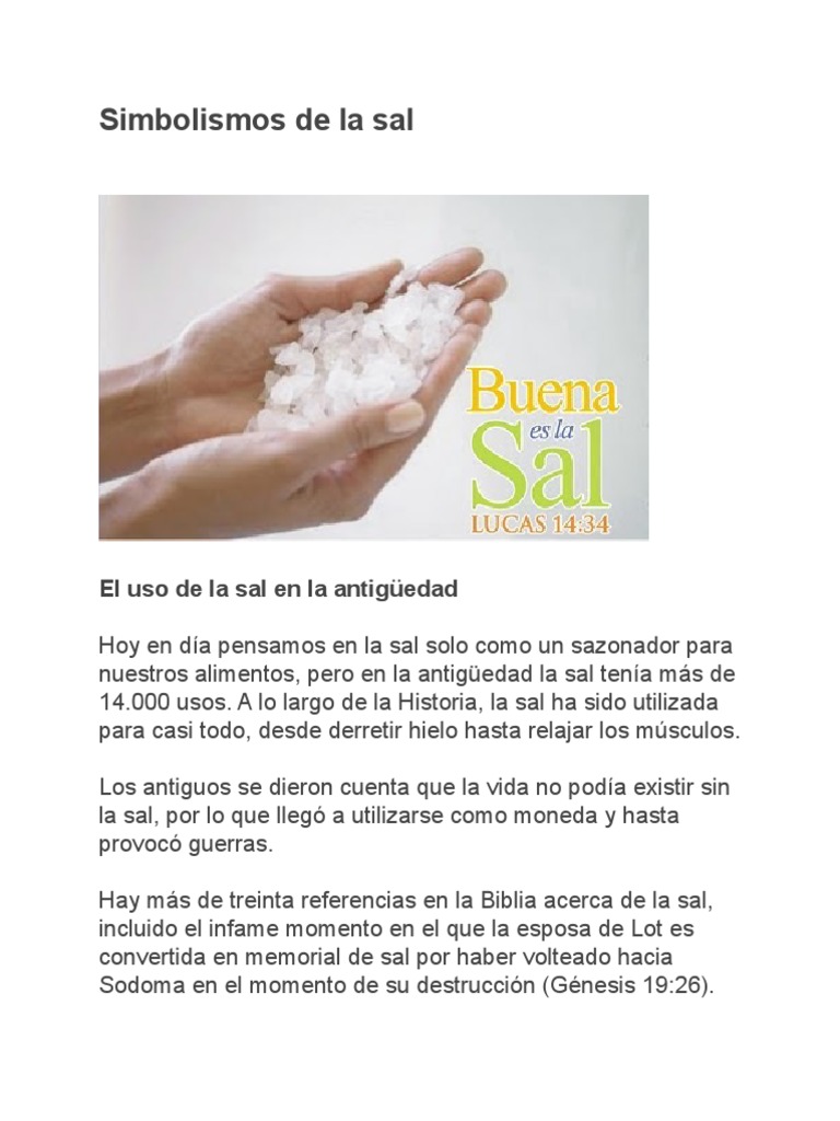 Simbolismo de La Sal | PDF | sal