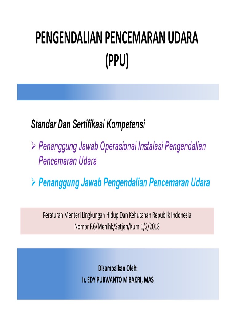 Sertifikasi PPU dan POIPPU 2020 | PDF | Particulates | Chemistry