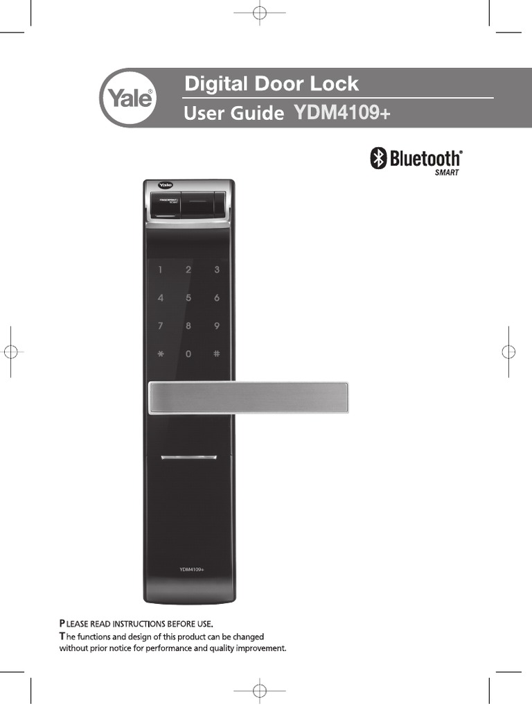Yale YDM4109+ User Manual | PDF
