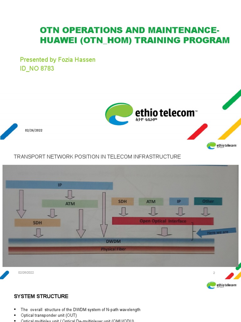 OTN Operations and Maintenance-Huawei (Otn - Hom) Training | PDF ...