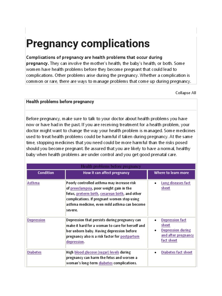 Complications of Pregnancy | PDF | Pregnancy | Childbirth