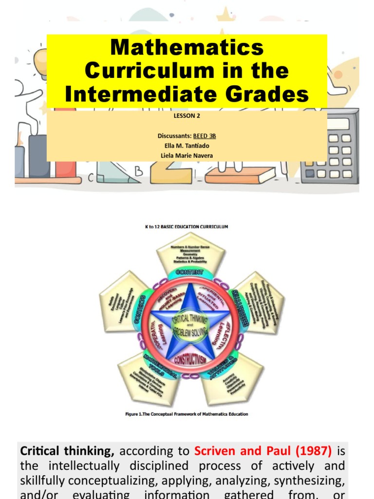 Lesson 2 Mathematics Curriculum in The Intermediate Grades | PDF ...