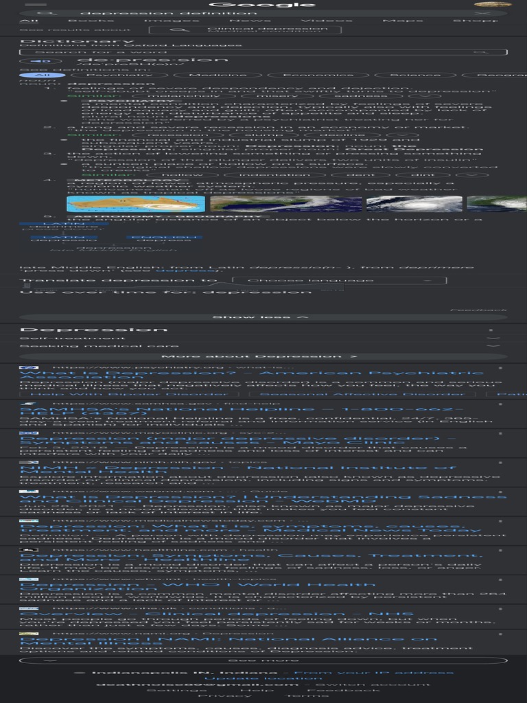 Depression Definition - Google Search | PDF | Mental Disorder | Major ...