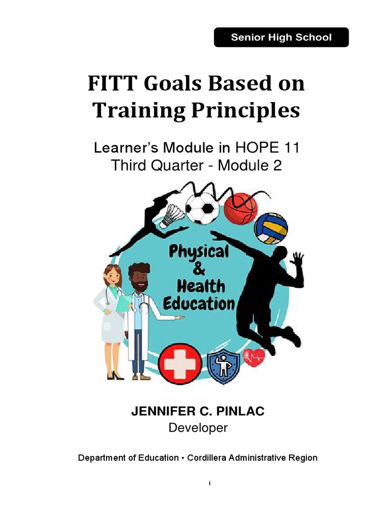 MODULE 3 FITT Trainingprinciples - v2 | PDF | Heart Rate | Physical Fitness