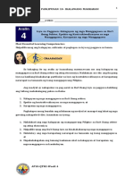 Self Learning Module - Sektor NG Paglilingkod | PDF