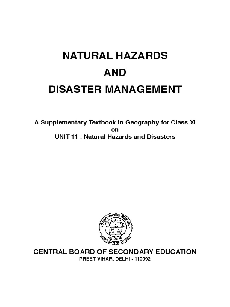 Natural Hazards AND Disaster Management | PDF | Earthquakes | Hazards