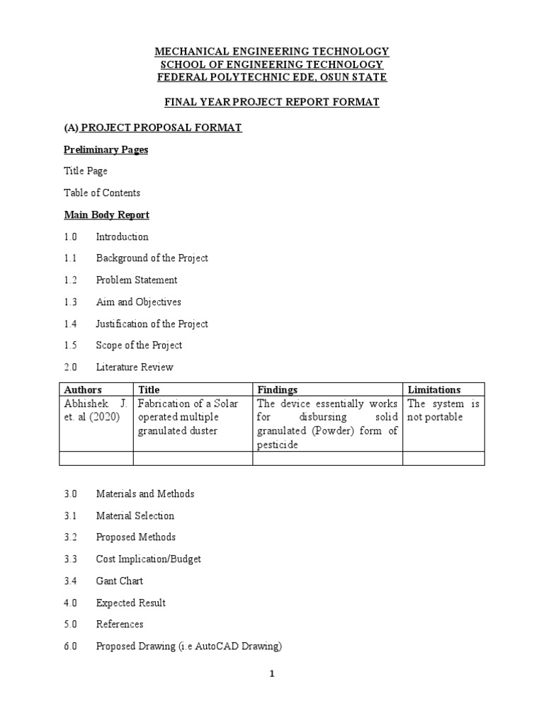 Project Report Format | PDF