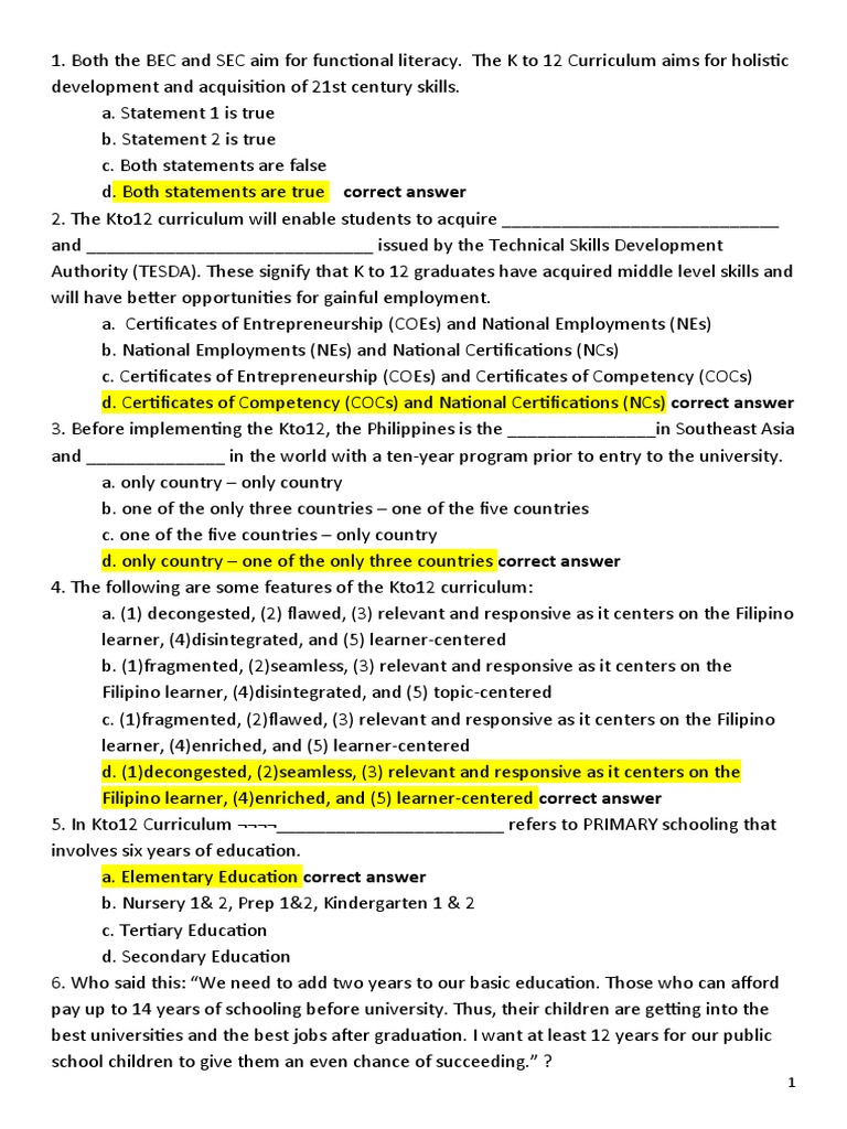 200 Questions With Answers Social Sciences Major - Docx Version 1 | PDF ...