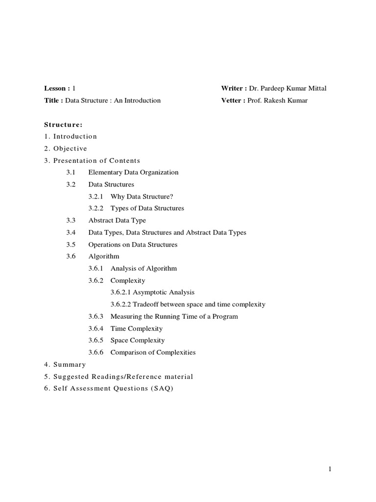 Data Structure | PDF | String (Computer Science) | Data Type