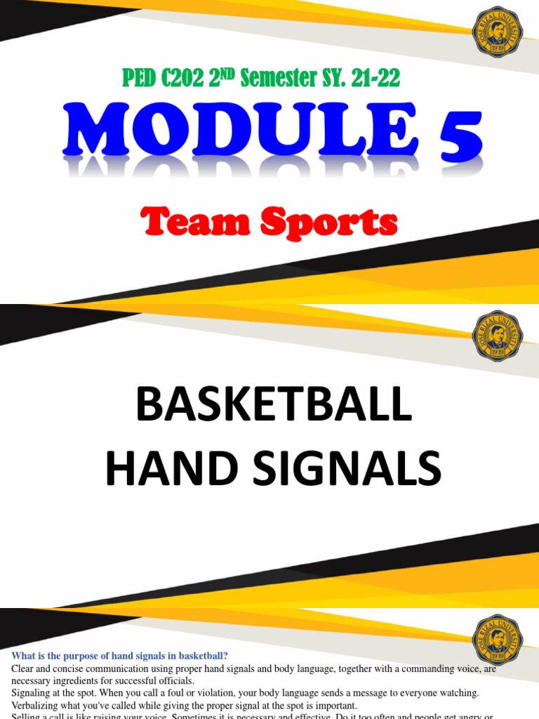 Basketball Referee Hand Signals Guide | PDF | Sports & Recreation