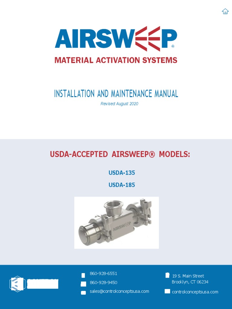 USDA-Accepted AirSweep Install Manual-Lo | PDF | Valve | Pipe (Fluid ...