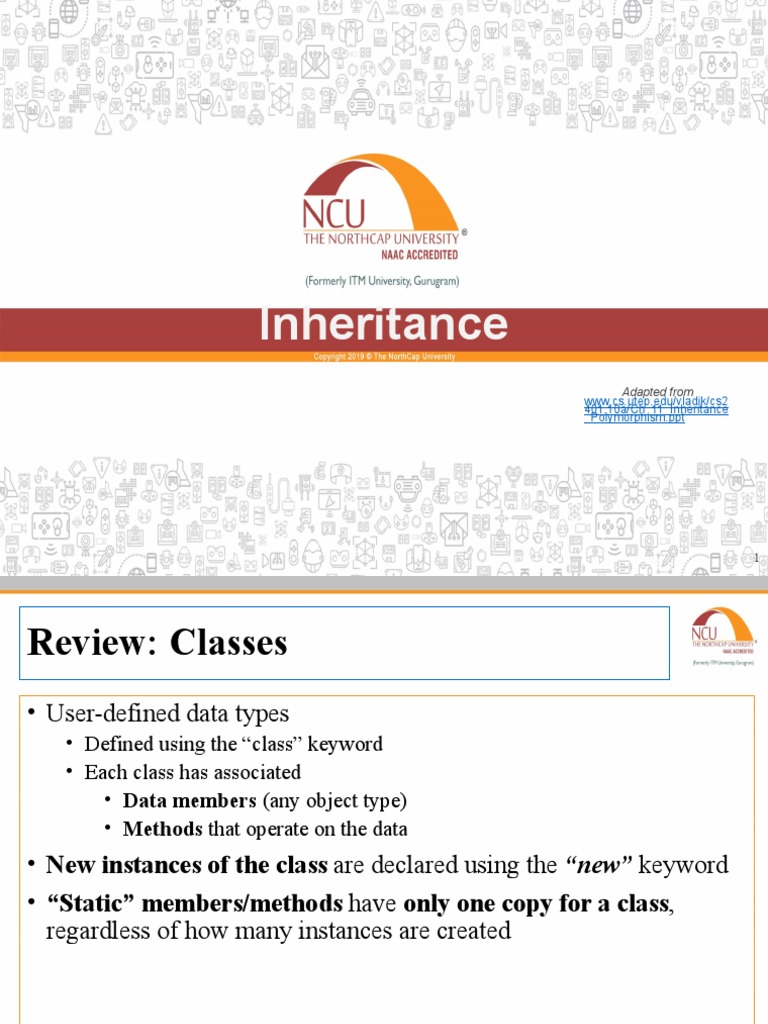 Inheritance Pdf Inheritance Object Oriented Programming Method Computer Programming