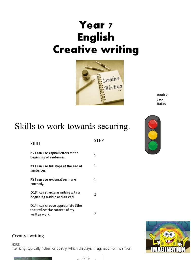 English Creative Writing 1 Hard | PDF | Senses | Writing