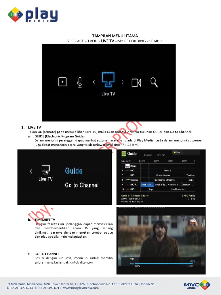 TVOD Dan Timeshift | PDF