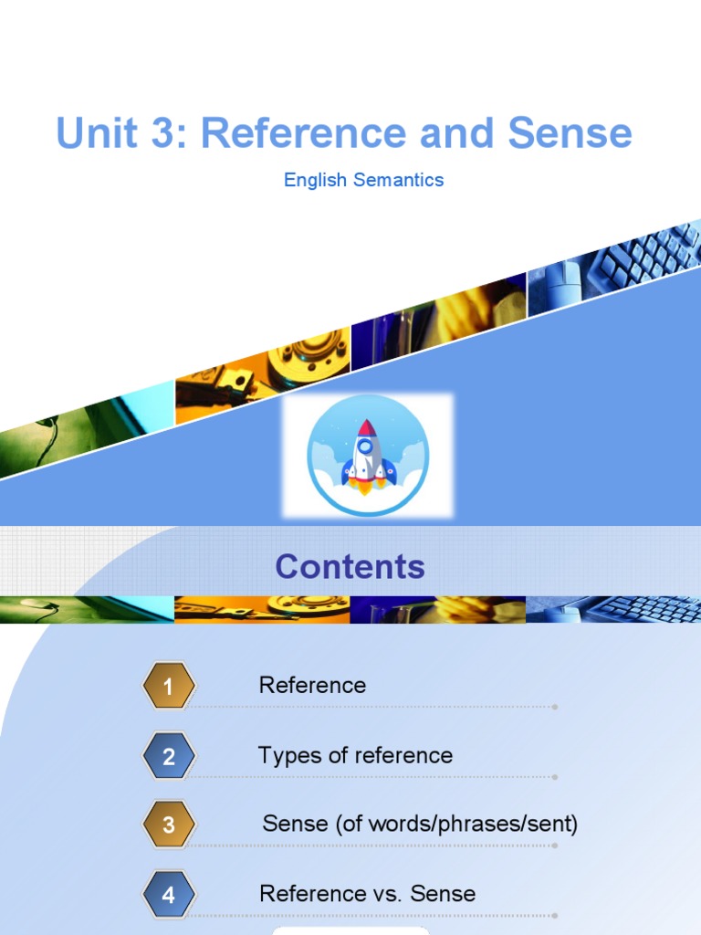 Unit 3 - Reference and Sense-NEW | PDF | Word | Question