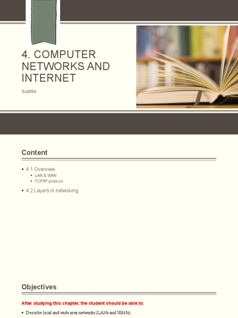 Computer Networks and Internet: Subtitle | PDF | Computer Network ...