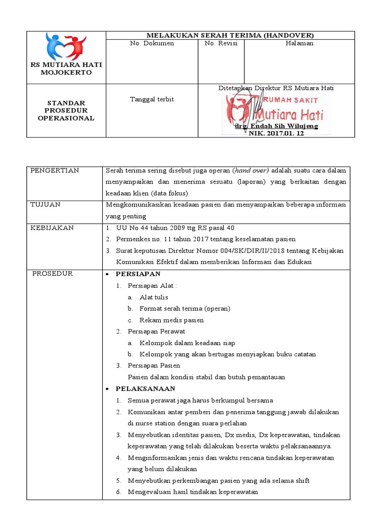 Spo Hand Over Fix | PDF