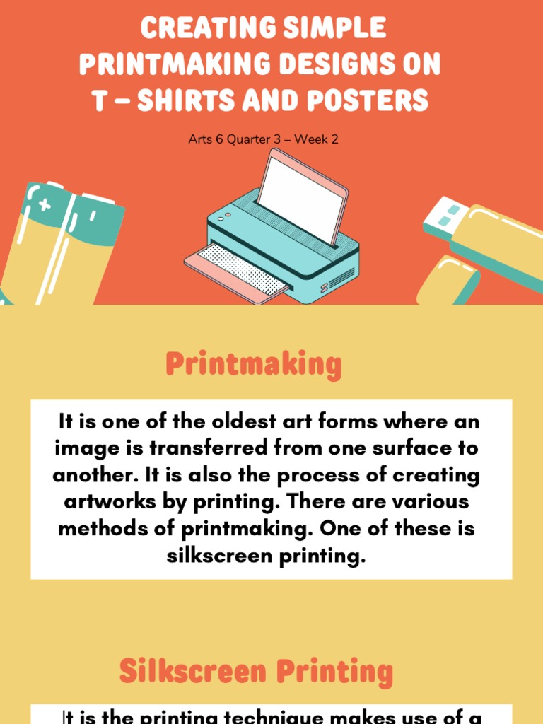 Creating Simple Printmaking Designs On T - Shirts and Posters | PDF ...