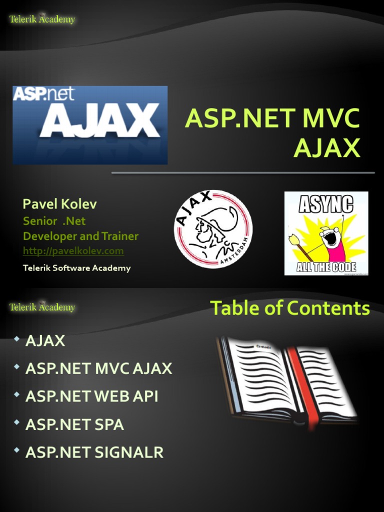 Pavel Kolev: Developer and Trainer | PDF | Ajax (Programming) | World Wide Web