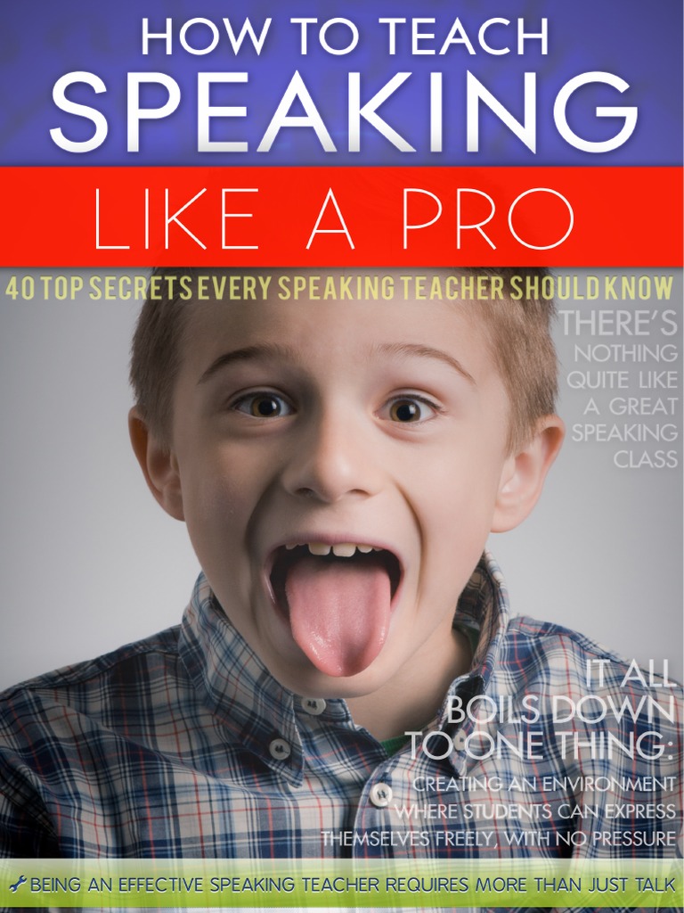 How To Teach Speaking Like A Pro | PDF | Fluency | English As A Second ...